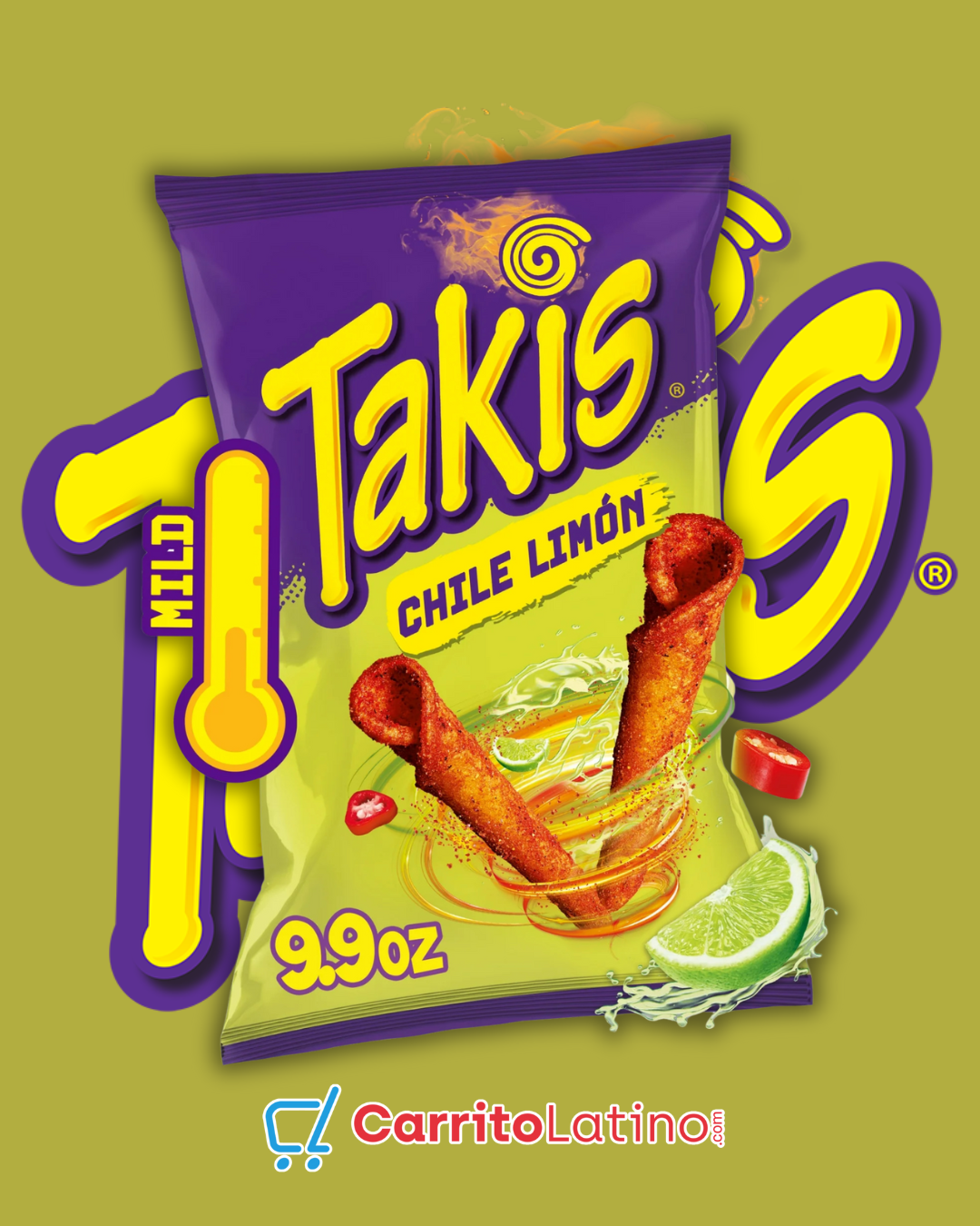 Barcel Takis Chile y Limón 9.9 oz – Carrito Latino