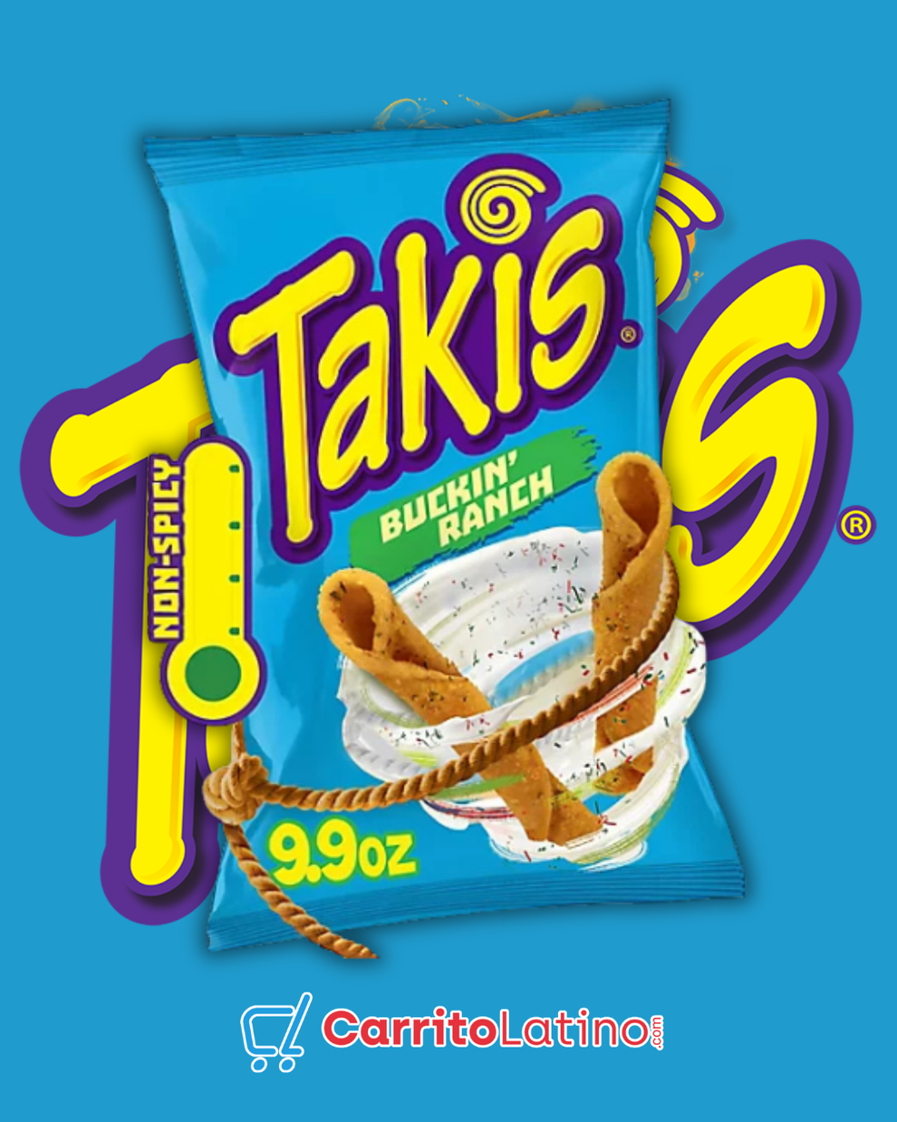 Barcel Takis Buckin’ Ranch 9.9 oz – Carrito Latino