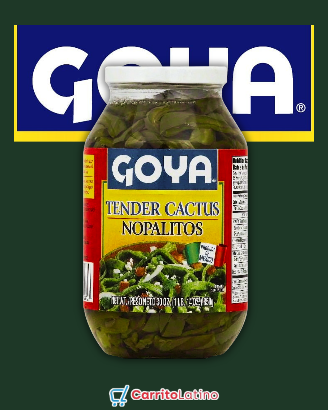 Goya Nopalitos 30 oz – Carrito Latino