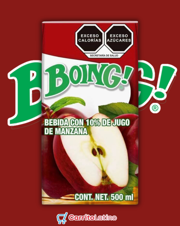 Boing! Bebida de Manzana Tetra Pak 500 ml – Carrito Latino