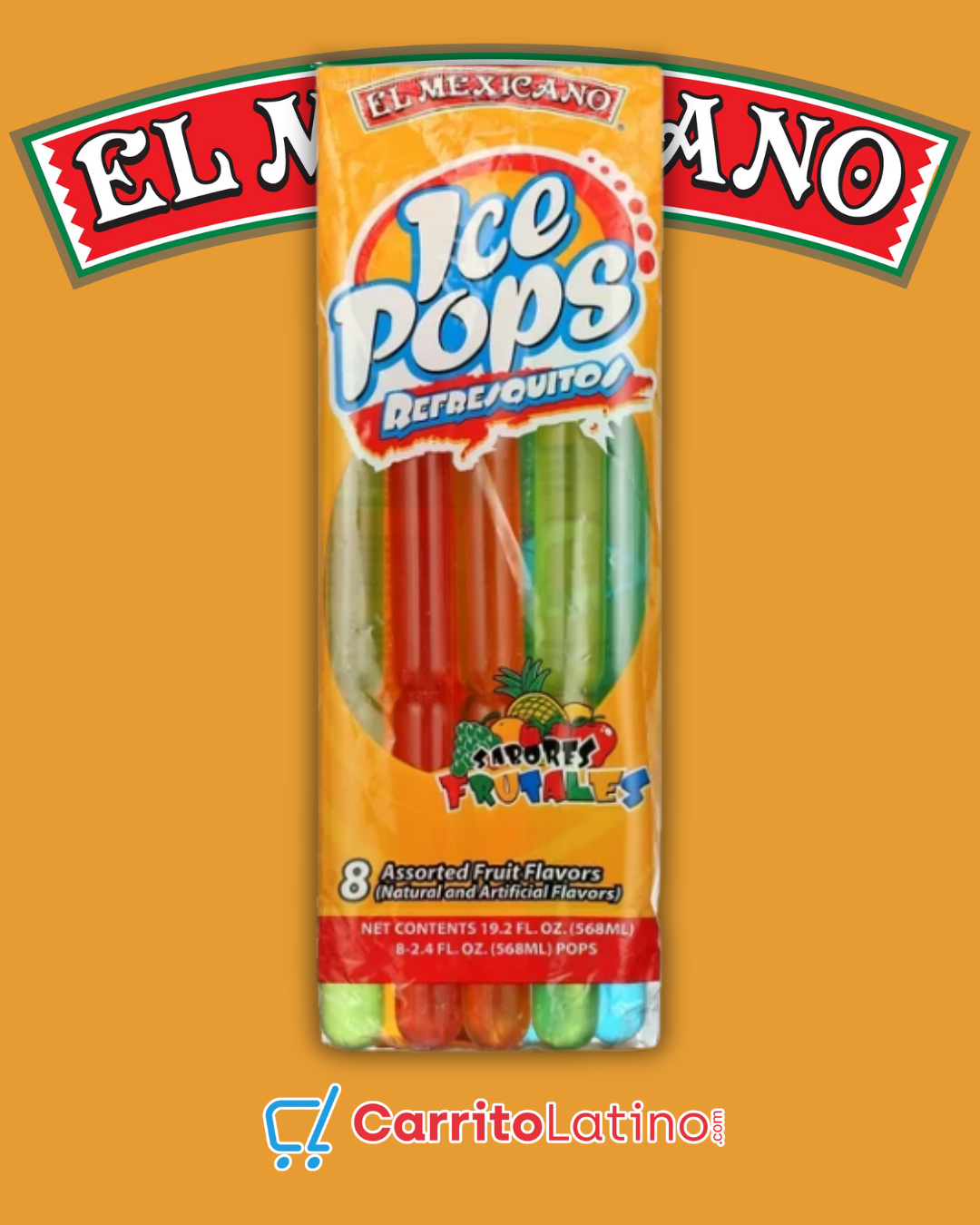 El Mexicano Ice Pops Sabores Frutales 19.2 oz – Carrito Latino