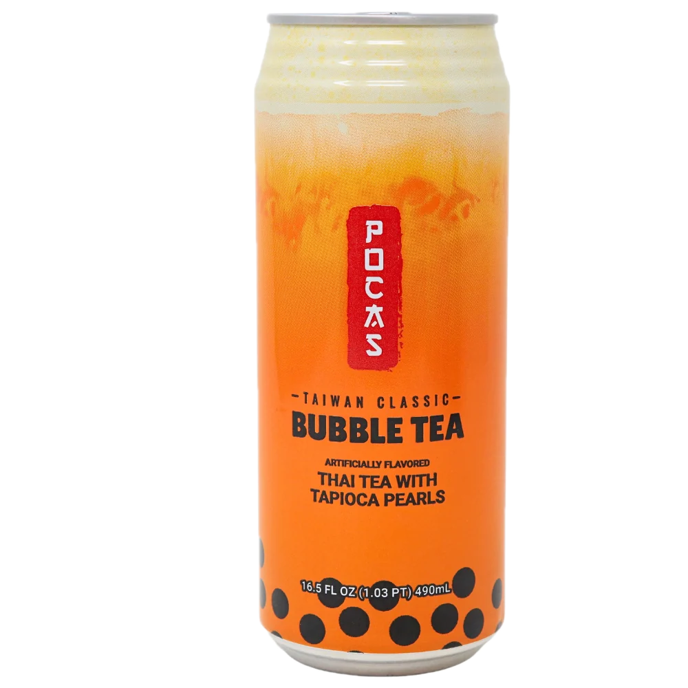 Pocas Bubble Tea Thai Tea 16.5floz — Carrito Latino